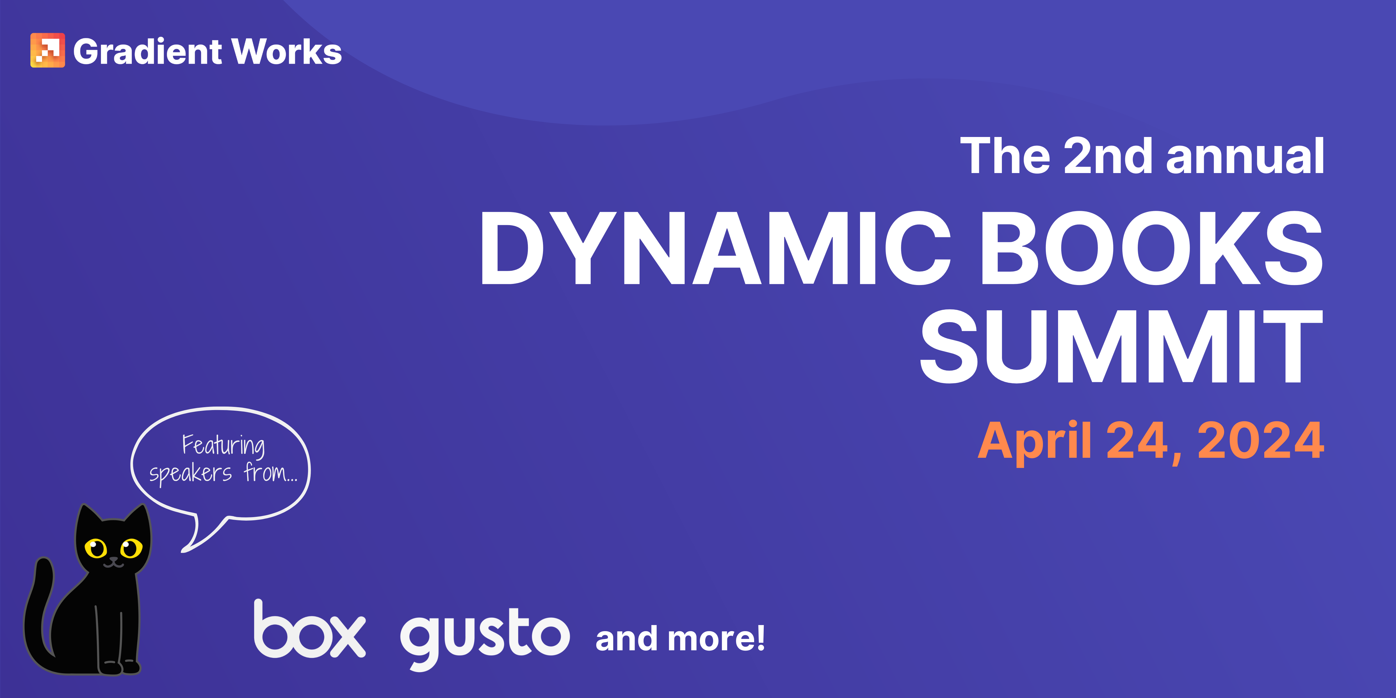 Register for Gradient Works' Dynamic Books Customer Summit